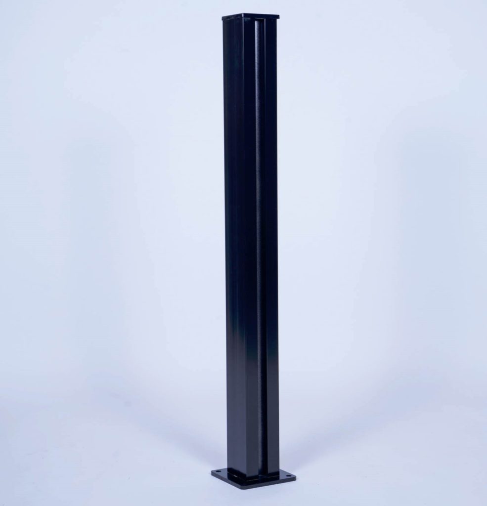 Poteau Aluminium Pour Verre Inséré 10mm | Rampes et Balcons St-Sauveur